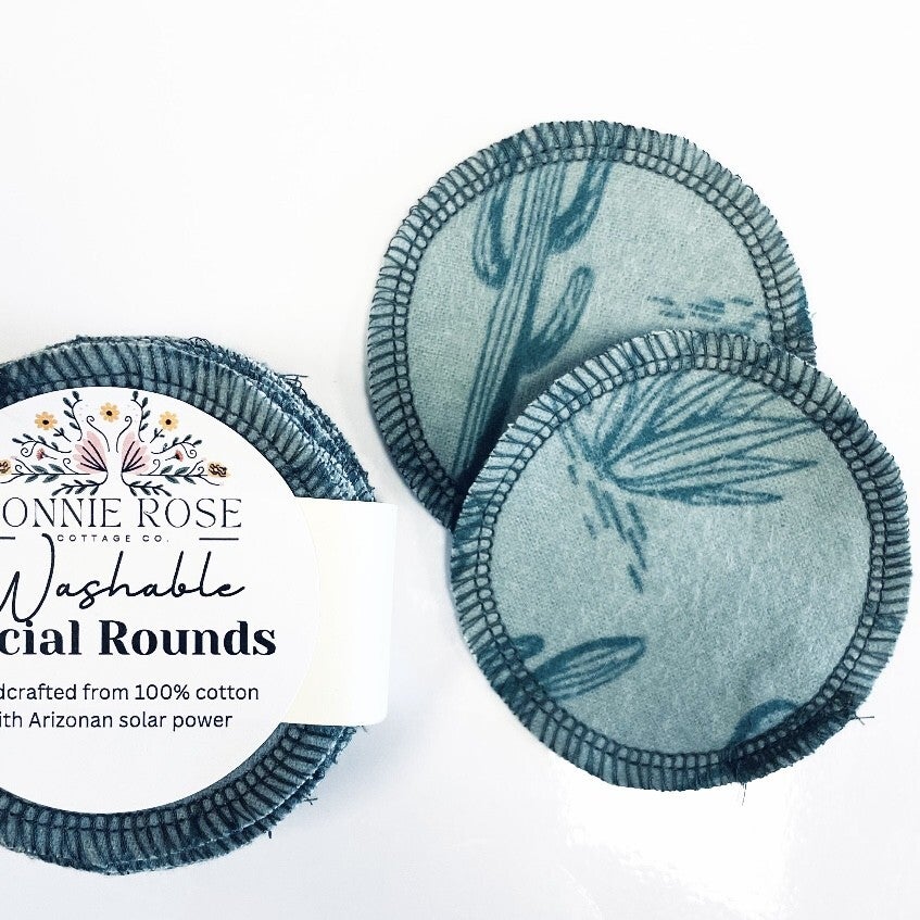 Printed Reusable Face Rounds | Desert Refillery